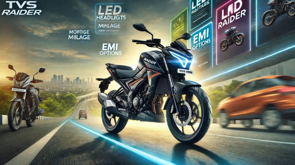 TVS Raider Price in India – EMI, Mileage & Features
